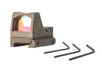 China 45mm Length Red Dot Scope LED Illumination Source Powered By 3V CR2032 Batteries for sale