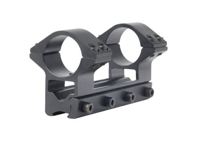 China See Through Type Tactical Scope Rings Double Tube 25.4mm Ring High Durability for sale