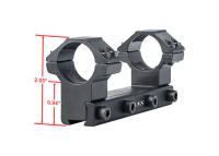 China Military Style Quick Release Rings For Picatinny Rail , Scope Mounting Rings Non Reflective Black for sale