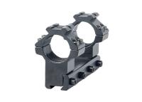 China High Strength Material Picatinny Rail Rings , 30mm Low Rings With Top Rail for sale
