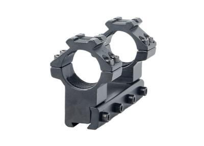 China High Strength Material Picatinny Rail Rings , 30mm Low Rings With Top Rail for sale