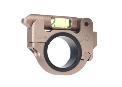 China Streamlined Tactical Scope Rings Bubble Spirit Level For 30mm / 25mm Tube for sale