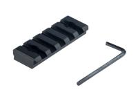 China Metal 8 Slots Keymod Picatinny Rail 20mm Width Easy Installation Black Color for sale