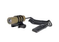 China ANS Metal Picatinny Rail LED Flashlight Remote Pressure Switch Operation for sale