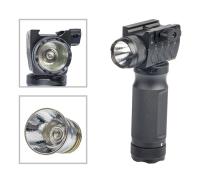 China 400 Lumen Tactical Rail Mount Flashlight White Beam Color Water Resistant for sale