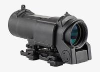 China Black 4X32 F Tactical Rifle Scope Red Illuminated 11 Levels Brightness For Air Soft Riflescopes for sale