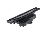 China Tactical 20MM Quick Release Mount Adapter 13 Slots Fit 20mm Picatinny Weaver Rail Base / Hunting Accessories for sale