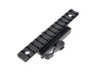 China Tactical 20MM Quick Release Mount Adapter 13 Slots Fit 20mm Picatinny Weaver Rail Base / Hunting Accessories for sale