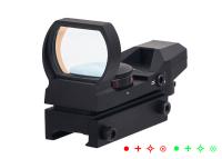 China Holographic Red Dot Sight 1X22X33mm 4 Reticles Red Green Dot Sight Scope Reflex Sights BK for sale