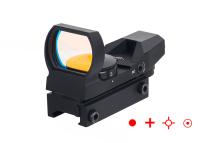 China ANS Tactical 1X22X33mm Reflex Sight Scope Adjustable Reticle 4 Styles Red Dot Sight Scope BK for sale