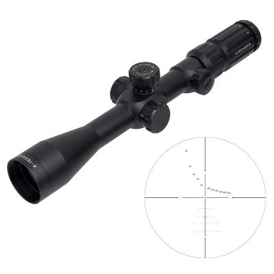 China FFP 4-16X44E Riflescope Illuminated Red / Green Hunting Scope Optics Side Lifting Lock Adjustment for sale