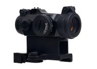 China Black Finish Compact Red Dot Hunting Scopes With Flip - Up Lens Cover 24mm Magnification for sale