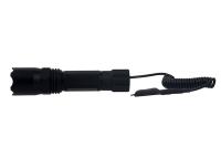 China ANS LED Torch Tactical Flashlight 400 Lumens White Aircraft - Grade Aluminum Tube Anodized Black for sale