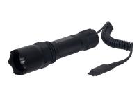 China ANS LED Torch Tactical Flashlight 400 Lumens White Aircraft - Grade Aluminum Tube Anodized Black for sale