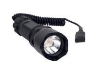 China ANS LED Torch Tactical Flashlight 400 Lumens White Aircraft - Grade Aluminum Tube Anodized Black for sale