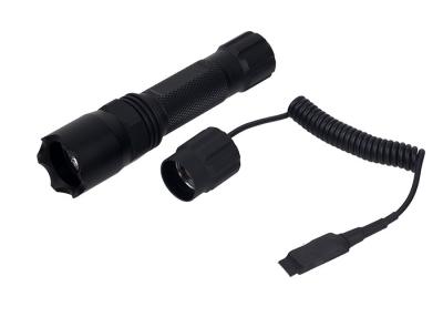 China ANS LED Torch Tactical Flashlight 400 Lumens White Aircraft - Grade Aluminum Tube Anodized Black for sale