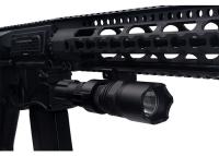 China 5.9 Inch Tactical LED Flashlight With Angled Offset Ring Mount For Picatinny Or Weaver Rail for sale