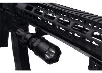 China 5.9 Inch Tactical LED Flashlight With Angled Offset Ring Mount For Picatinny Or Weaver Rail for sale