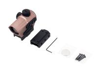 China Tactical D10 1 X 27 Red Dot Sight 1.5 MOA Manual Key Switch With 20mm Riser Mount for sale
