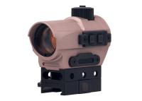 China Tactical D10 1 X 27 Red Dot Sight 1.5 MOA Manual Key Switch With 20mm Riser Mount for sale