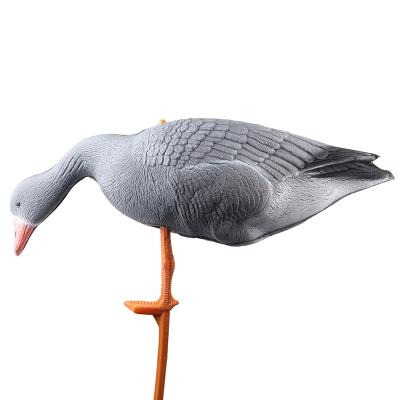 China Grey Color Hunting Foam Goose Decoys XPE Russian Goose 3D Type 3 - Resting Standing And Eating for sale