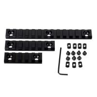 China Lightweight Handguards Picatinny Rail M - Lok 5 / 7 Slot With T - Nuts for sale
