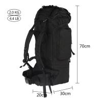 China 65L Large Capacity Mountain Climbing Backpack / Oxford Tactical Camping Backpack for sale