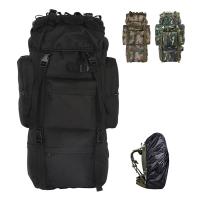 China 65L Large Capacity Mountain Climbing Backpack / Oxford Tactical Camping Backpack for sale