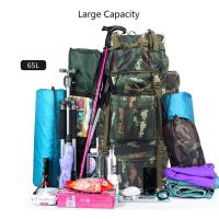China Big Outdoor Tactical Bag / Camouflage Army Military Travel Backpack Oxford With Rain Cover for sale