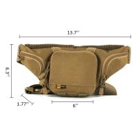 China Outdoor Running Messenger Chest Bag , Cycling Shoulder Multi - Function Tactical Waist Bag for sale