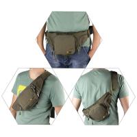 China Outdoor Running Messenger Chest Bag , Cycling Shoulder Multi - Function Tactical Waist Bag for sale