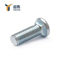 China Carbon steel 10B21 Flat Head Square Neck Carriage Bolt For T89 T90 Elastic Pressure Guide Plate for sale