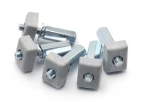 China M6 Hexagon Prism Bolt And  PA Rectangle Nut For Elevator Car Wall for sale