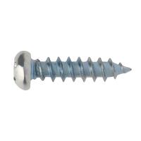 China DIN 7981 Cross Recessed Pan Head Self Tapping Screws Plain Dacromet Galvanization for sale