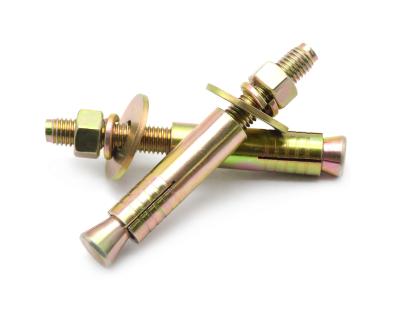 China Zinc Sleeve Elevator Expansion Anchor Bolt With Spring Washer Carbon Steel / Galvanized for sale