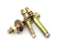 China Zinc Sleeve Elevator Expansion Anchor Bolt With Spring Washer Carbon Steel / Galvanized for sale
