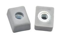 China M12 Lift Car Wall Custom Fastener Hex Nut Black Oxide Galvanized Square Nut for sale
