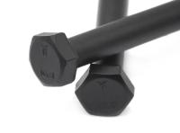 China NF E25-112 IS 1364(-1) Hexagonal Bolt Half Threaded Oxide Quenching Carbon Steel 35K for sale