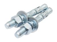 China Grade 8.8 M24 Wedge Expansion Through Bolt Carbon Steel Concrete Anchor Bolt for sale