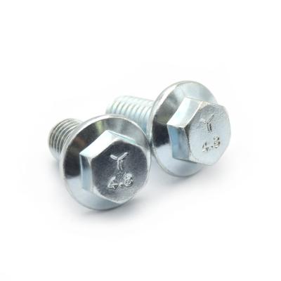 China YJT 1047 Grade 4.8 Hexagonal Flange Waterproof Bolt Galvanization Zinc Plating for sale