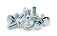 China Hexagonal Flange Waterproof Bolt With Washer Galvanization Zinc Plating Grade 4.8 / 8.8 / 10.9 for sale