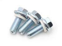 China Hexagonal Flange Waterproof Bolt With Washer Galvanization Zinc Plating Grade 4.8 / 8.8 / 10.9 for sale