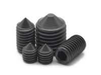 China High Strength Grub Screw Fasteners DIN914 DIN913 Steel Hex Socket Cone Point Set Screw for sale