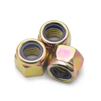China DIN985 Prevailing Torque Hexagon Thin Nuts With Non Metallic Insert Class 4 5 8 for sale
