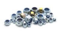 China DIN985 Prevailing Torque Hexagon Thin Nuts With Non Metallic Insert Class 4 5 8 for sale