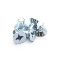 China Zinc Plated Cross Recessed Countersunk Head Screws Class 4.8 8.8 DIN965 for sale