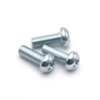 China DIN7985 Cross Recessed Raised Countersunk Head Screws Carbon / Stainless Steel 304 for sale