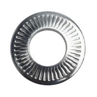 China Stainless Steel SUS304 Plain Conical Knurled Spring Washers NF E 25-511 for sale
