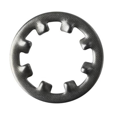 China SUS304 Plain Galvanization DIN 6797 Serrated Lock Washers Type J Internal Teeth for sale