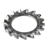 China DIN6798 (A) Galvanization / Plain Serrated Lock Washers With External Teeth for sale